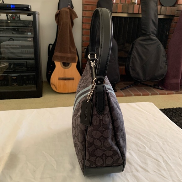 Coach | Bags | Coach Zip Shoulder In Signature Jacquard W Stripe | Poshmark